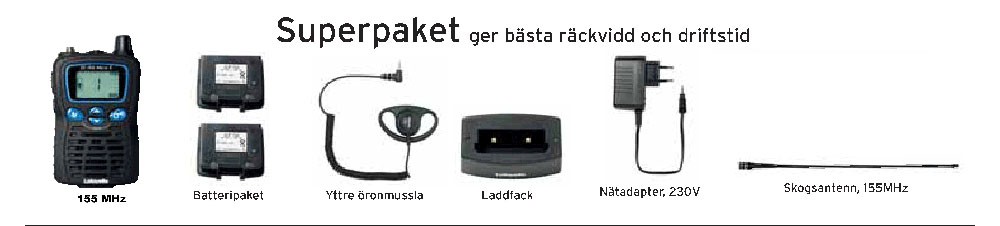 Lafayette Micro 5 - 155Mhz Superpaket - Bra Pris & Fri Frakt över 599:- | Jakt.se